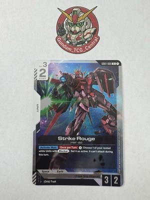 Strike Rouge - Gundam Card Game #GD01-069 - GD01 - NM Foil Newtype Rising Single | eBay