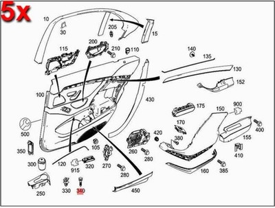 Genuine Trim Clip MERCEDES Amg GT Glc Gle Sl A197 A207 A209 C190 ...