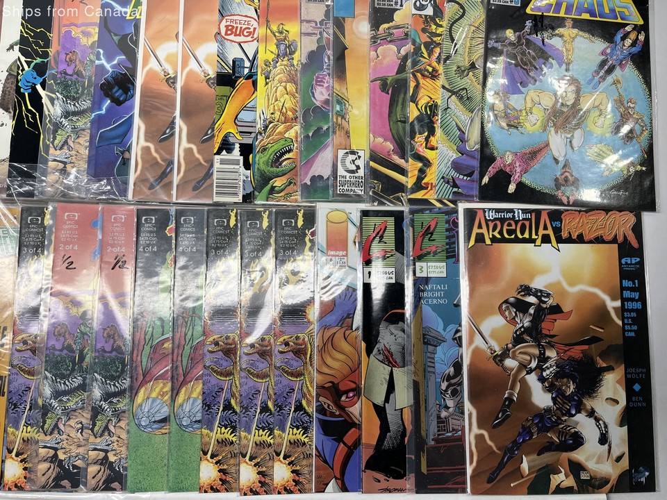 Lot of 80+ Vintage/Modern Comic Books (Valiant, Epic Comics, Image, Etc ...
