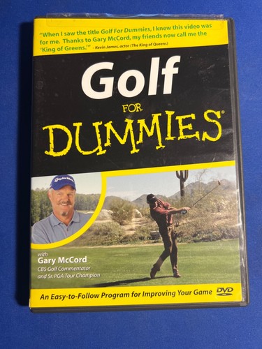 Golf for Dummies (DVD) w/Gary McCord……..…………Excellent Condition ...