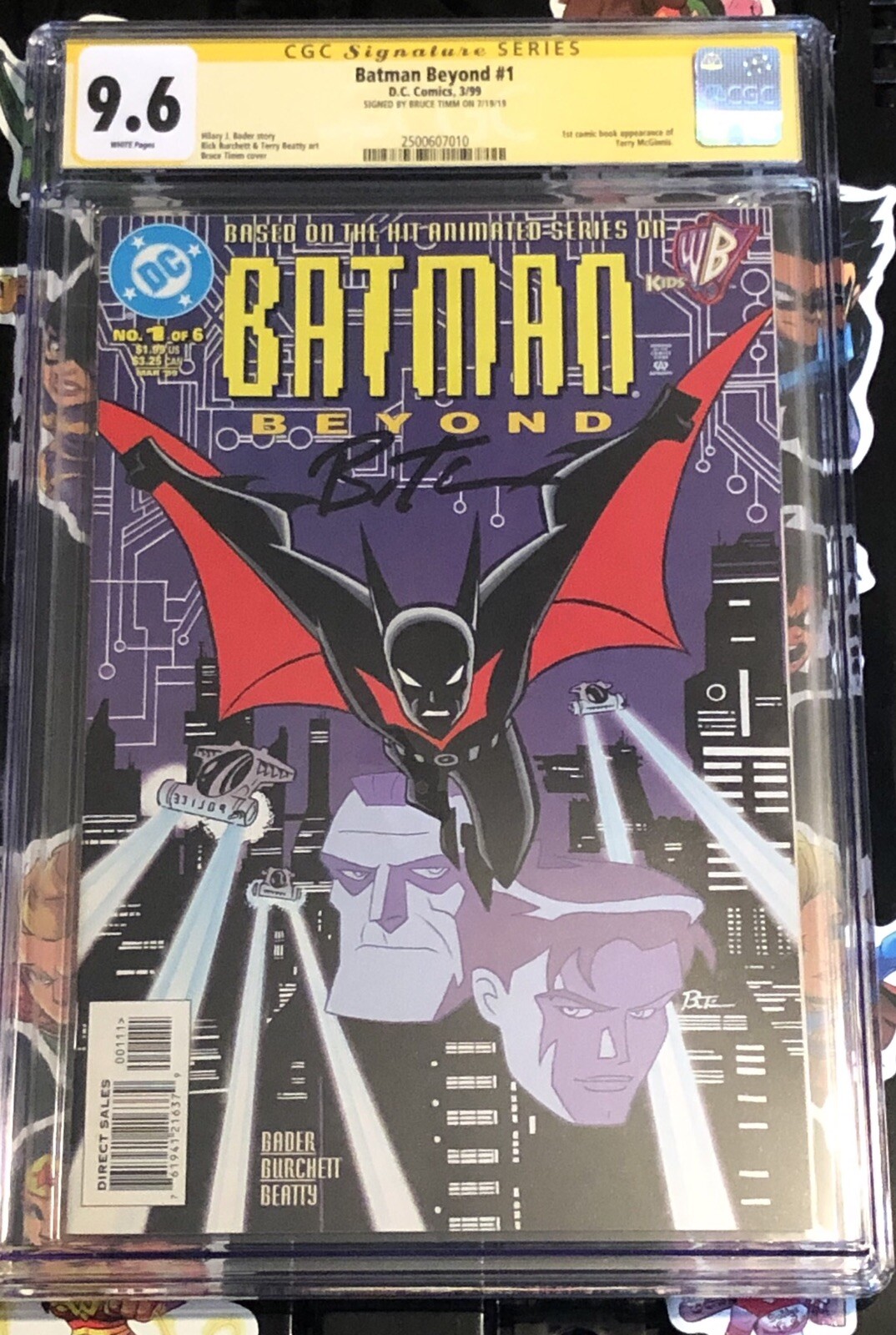 Batman Beyond #1 CGC SS 9.6 Signed Bruce Timm First Terry McGinnis! DC ...
