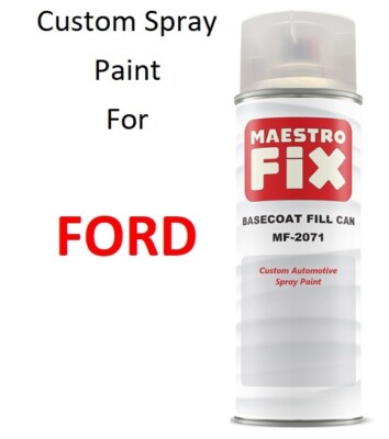 Custom Automotive Touch Up Spray Paint For FORD Cars Suv/Truck Choose ...