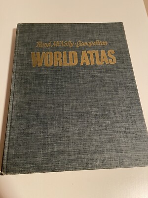 RAND MCNALLY COSMOPOLITAN WORLD ATLAS 1953 hardcover | eBay