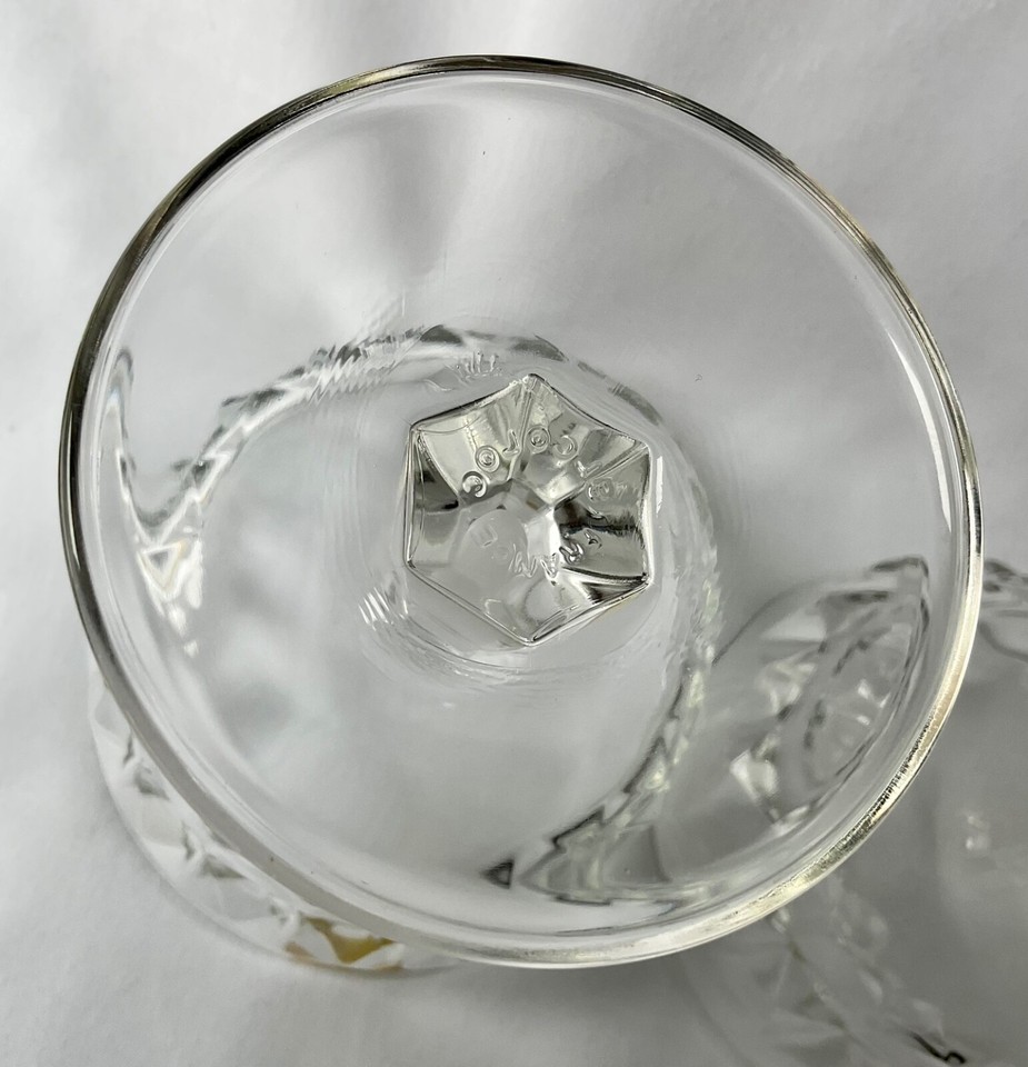 Arcoroc ARTIC France Champagne/Tall Sherbet Crystal Glasses Set of 2 | eBay