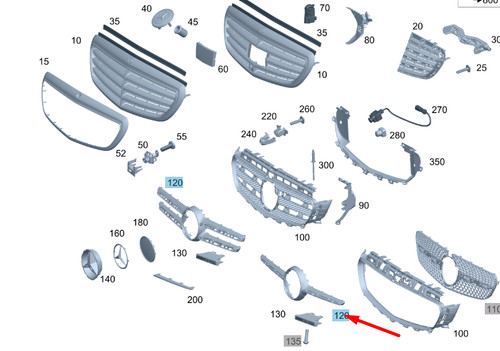 NEU MERCEDES-BENZ E W213 KÜHLERGRILLRAHMEN A213881000 ORIGINAL | eBay