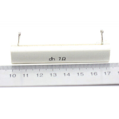 CEMENTED CERAMIC RESISTOR 7OHM 7R 20W DH PCB NOS (New Old Stock) *1PC ...