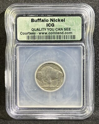 1936 Buffalo Nickel ICG Sample Slab Courtesy of Coinland - Rare Sample ...