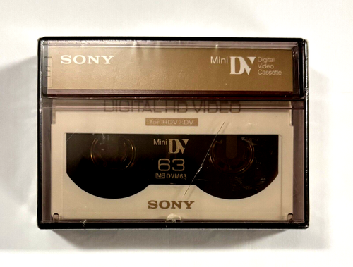 Sony Mini DV Cassette Tape 63 Minutes Full Hd 1080 Digital Video - New ...