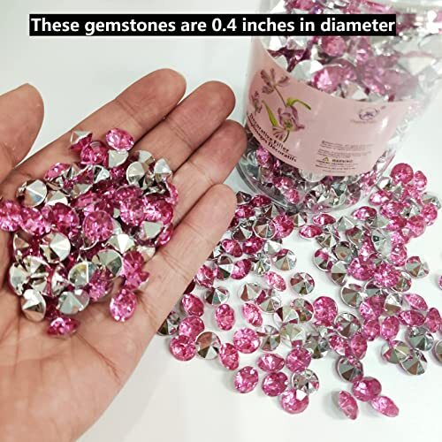 780 Pcs 0.4 Inch Acrylic Diamonds Gems Rhinestones Table Scatters Bulk ...