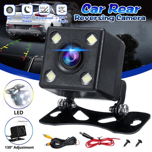 Universal Car Rear View Backup Reverse Camera 170° CCD Night Vision ...