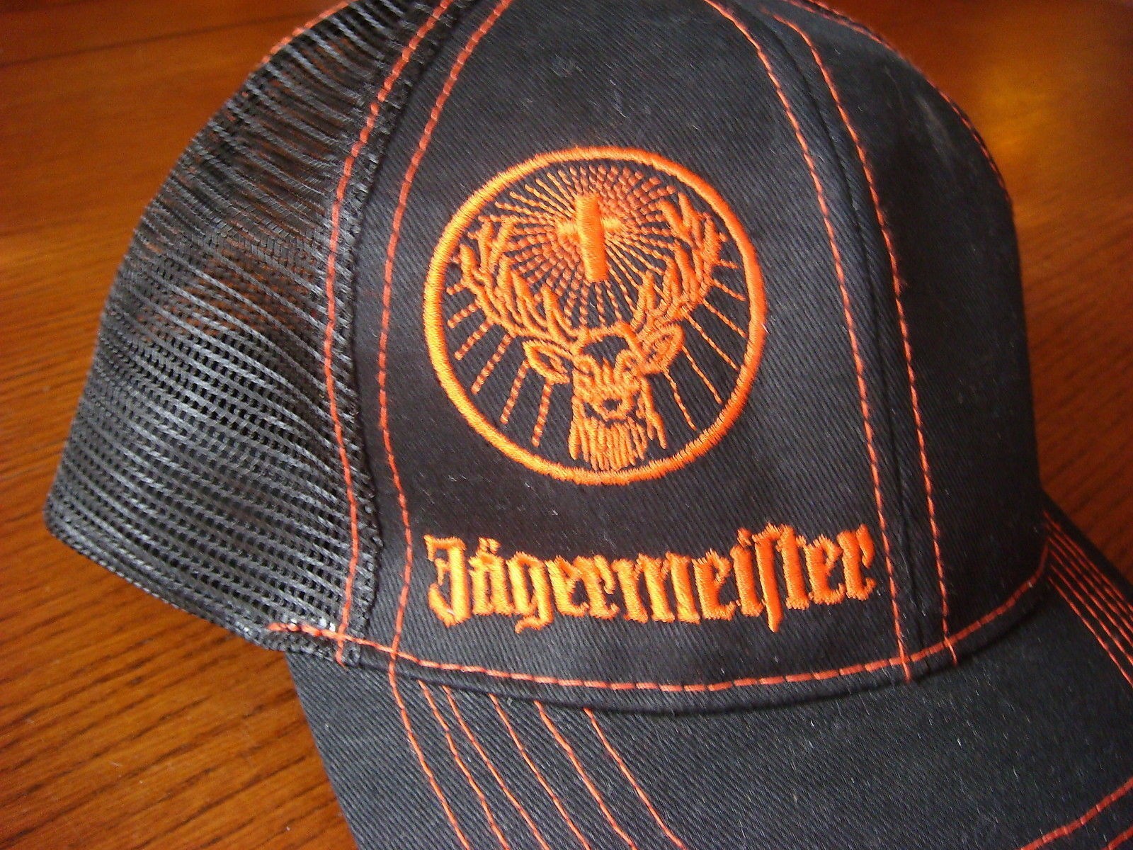 Jagermeister Orange & Black Mesh Snapback Ball Cap/Trucker Hat | eBay