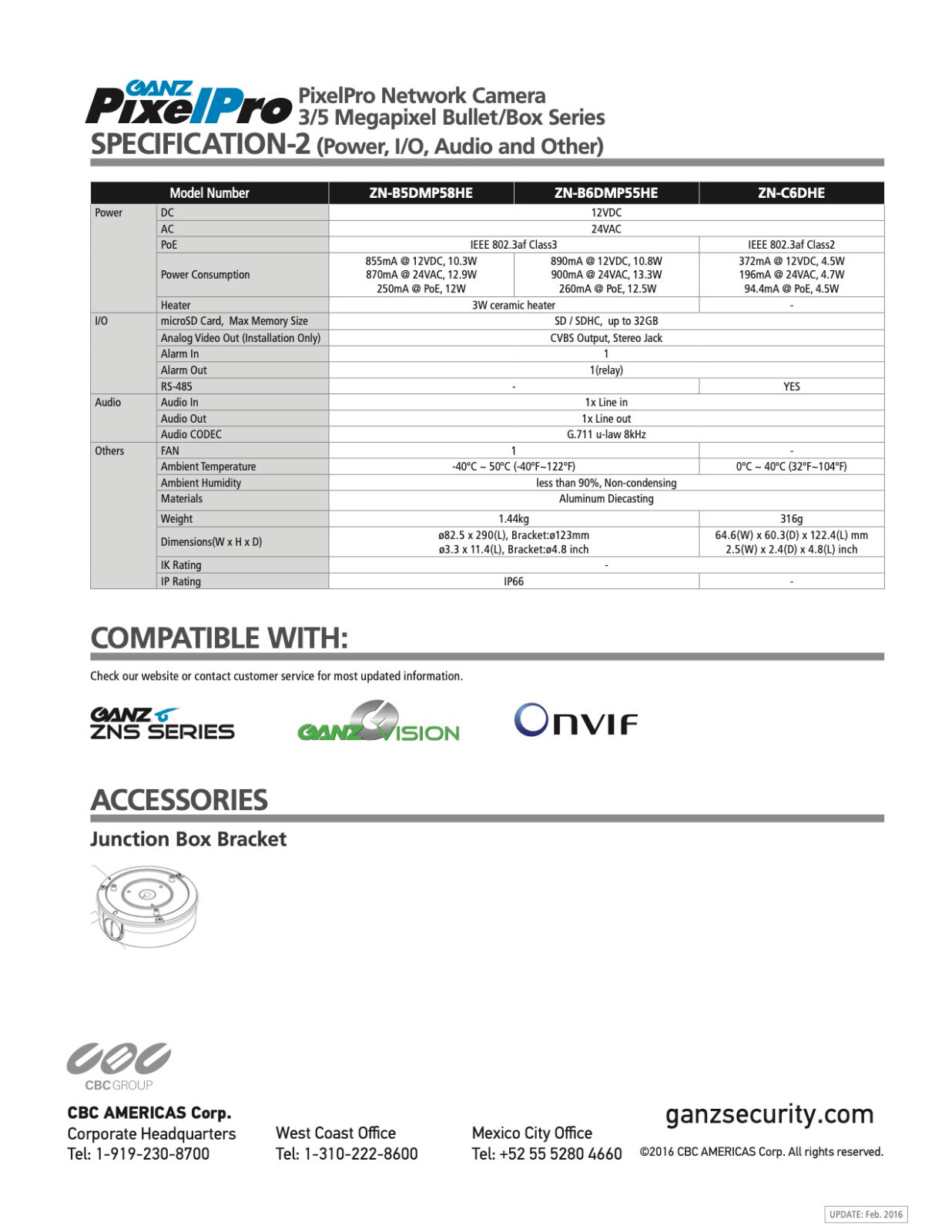 Ganz 5MP ZN-C6DHE Box Camera And Computar 5MP E3Z4518CS-MPIR Lens Combo Package | eBay