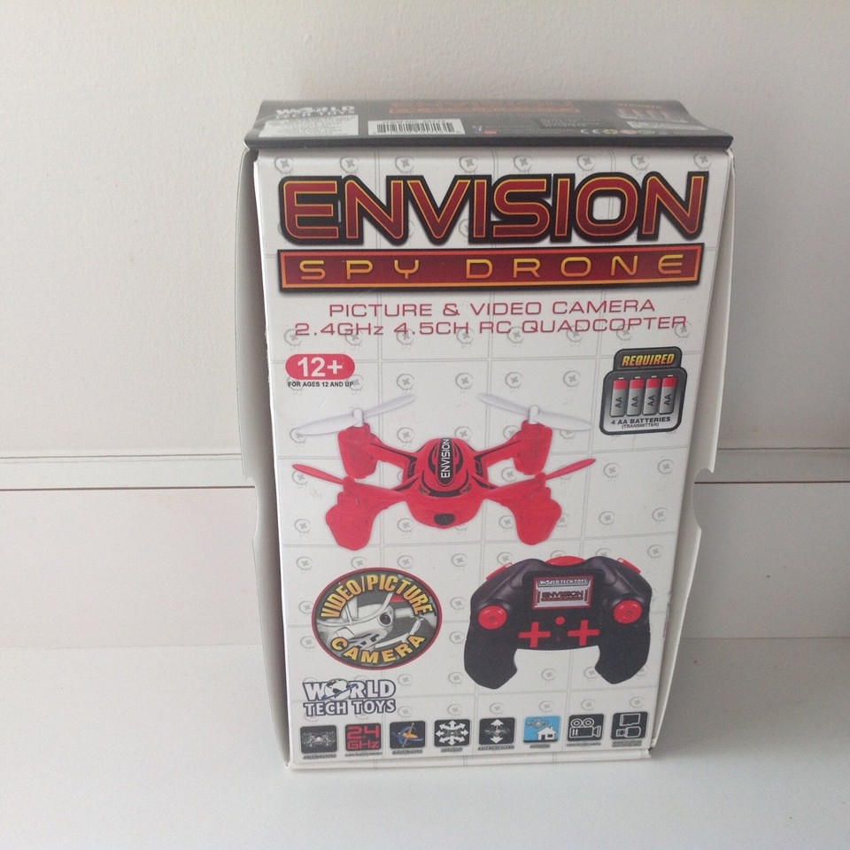 World Tech Toys 4.5-channel Envision 2.4GHz RC "RED "Spy Drone | eBay