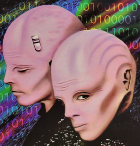 1994 The Bynars Star Trek: The Next Generation Trading Card #17 Master ...