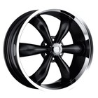 VISION 142 Legend 6 22X9.5 6X139.7 Offset 15 Gloss Black Machined Lip ...
