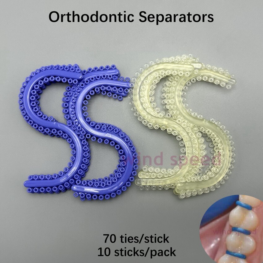 700pcs Dental Orthodontic Separate Elastic Tie Separators Spacers Gap ...