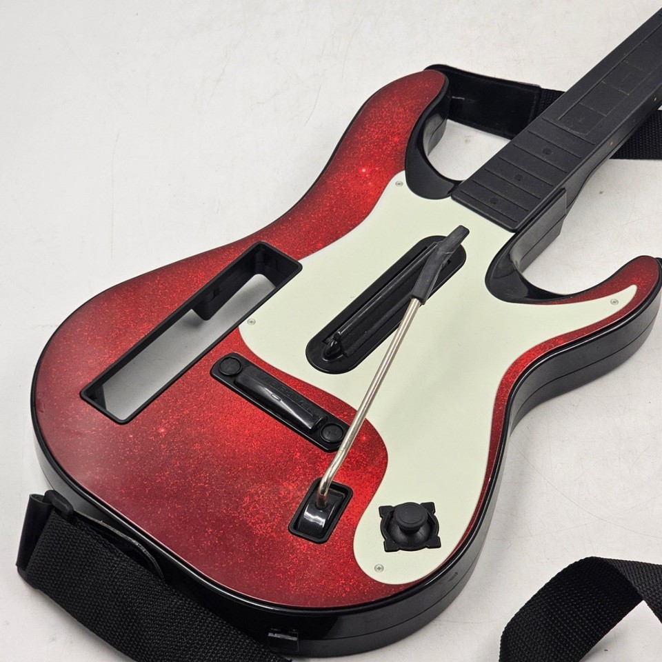 Red Guitar Hero Wireless Controller Nintendo Wii Rock Band (Untested ...