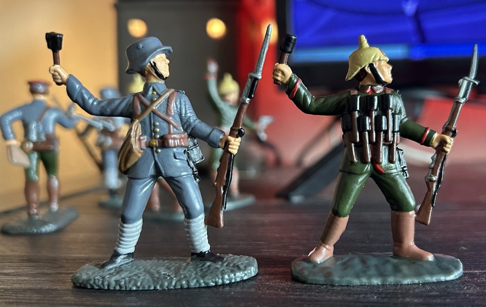 Ww1 German Infantry Hand Painted Toy Soldiers 54mm 1/32 | eBay