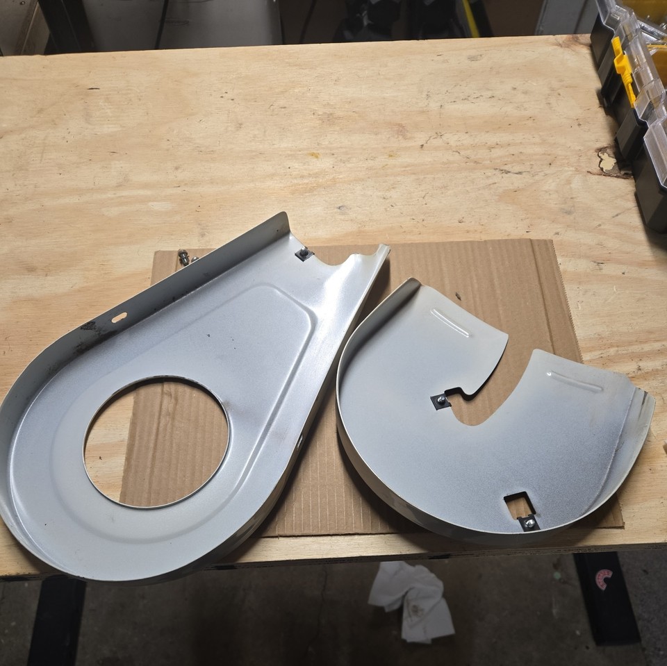 Schwinn Airdyne Chain Guards Used Left And Right Set White | eBay