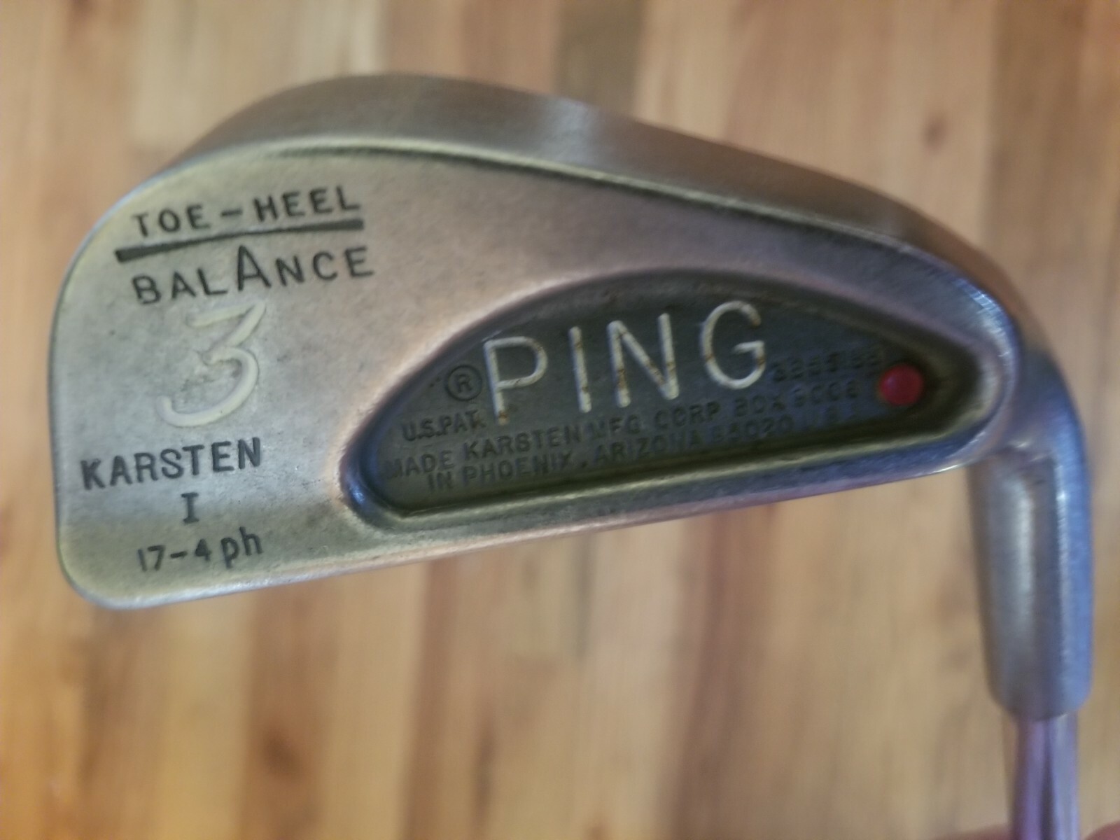 Original Ping 3 Iron /Red Dot /Right Hand / No Number on Sole of this ...