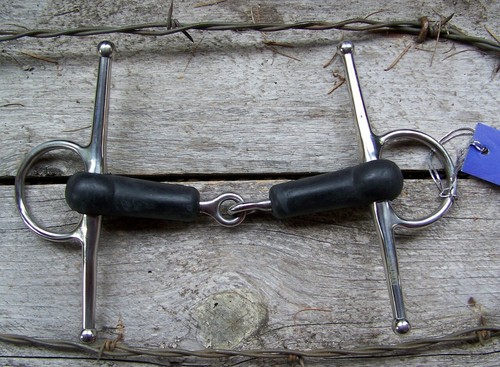 English Bit - Full Cheek Rubber Snaffle (5.5") | eBay