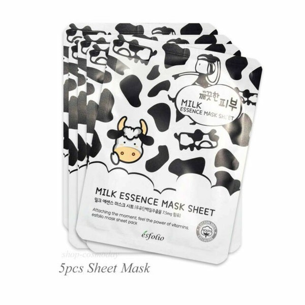 10pcs Esfolio Pure Skin Milk Essence Mask Sheet 25ml for sale online | eBay