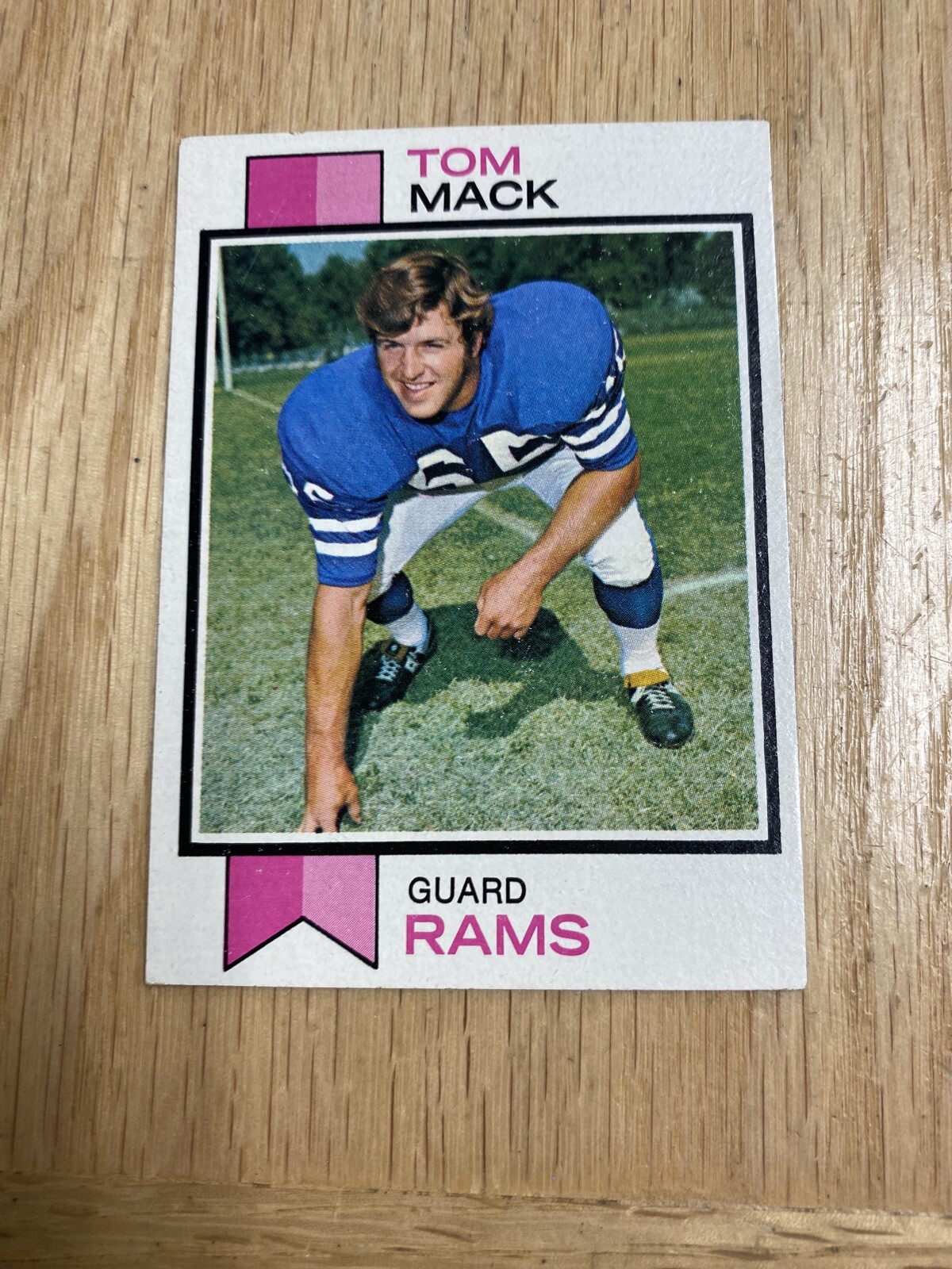 1973 Topps Football Tom Mack Rams Card #90 | eBay