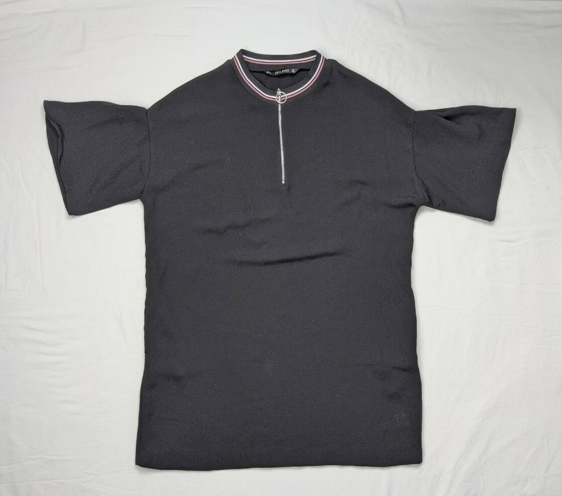 ZARA Collection 77302 Lady’s Black Polyester Inditex Size Large Blouse ...