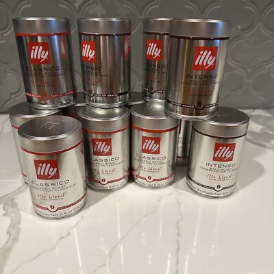 Illy coffee tin can empty lot of 9 | eBay