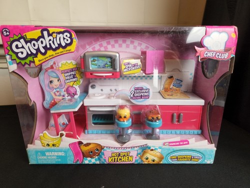 SHOPKINS Chef Club Hot Spot Kitchen Playset Ready to Make and Bake ...