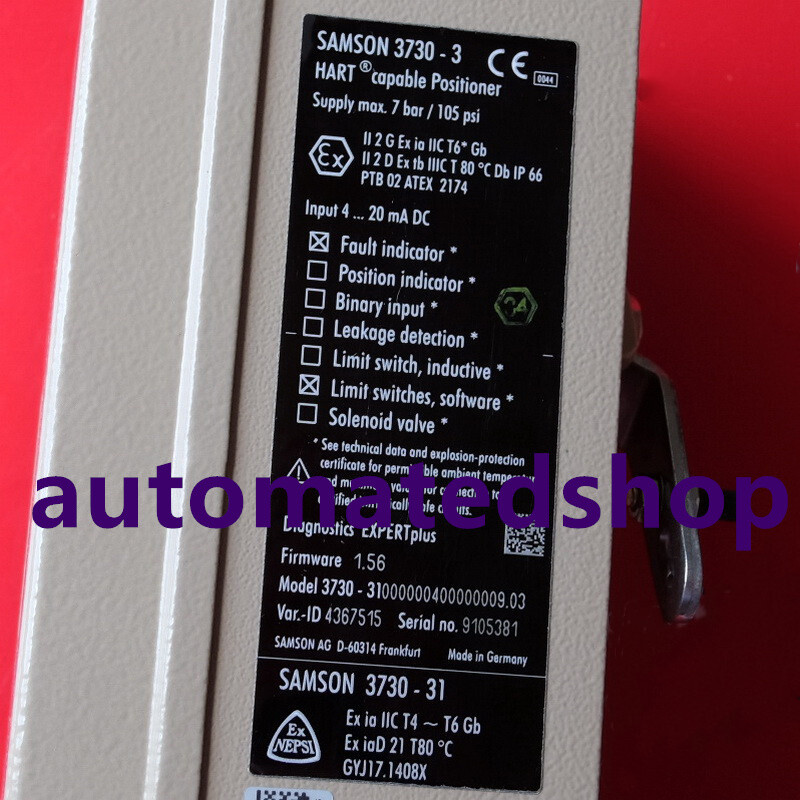 Samson 4367515 New Digital Valve Positioner 3730-31 Explosion Proof | eBay