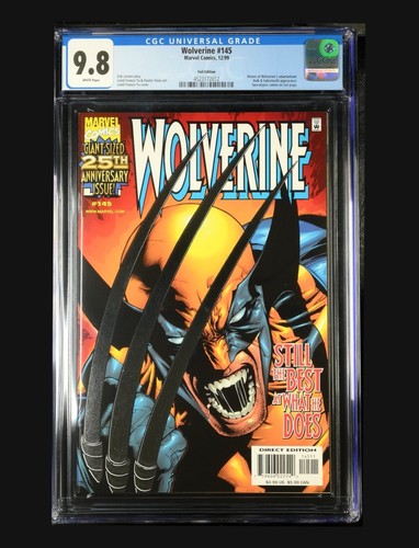 Wolverine #145 Marvel 1999 CGC 9.8 Wolverine Gets Back Adamantium ...