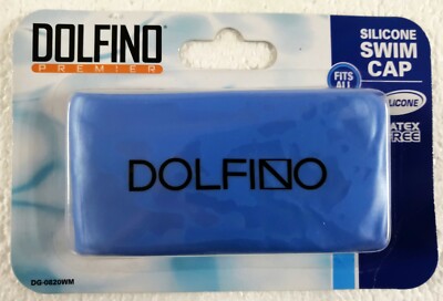 DOLFINO PREMIER Silicone Swim Cap Latex Free - Fits All Hypo - Blue | eBay