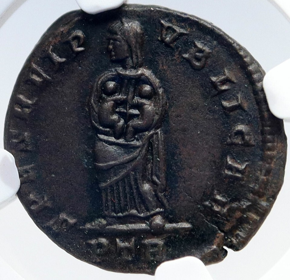 FAUSTA Constantine the Great WIFE Authentic Ancient Roman Coin NGC Ch ...