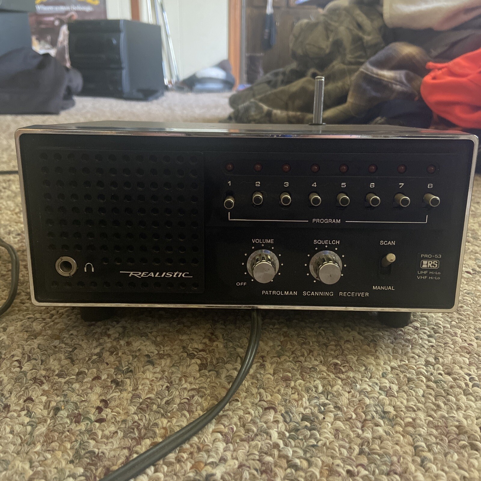 Vintage REALISTIC Patrolman Scanning Receiver Pro-53 Model 20-122 ...