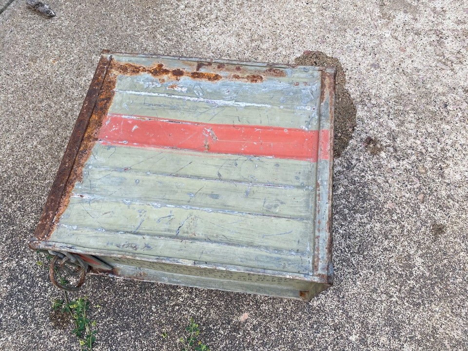 ORIGINAL WWI US ARMY MODEL 1906 M1903 RIFLE .30-06 CAL AMMO TIN CRATE ...