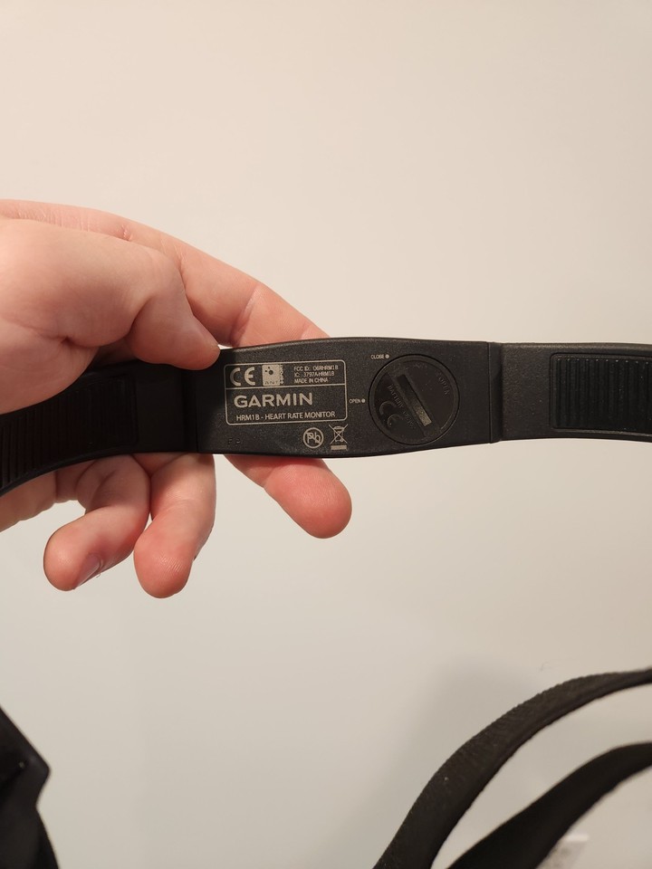 Garmin HRM1B Heart Rate Monitor ANT+ Adjustable Chest Strap (Black ...