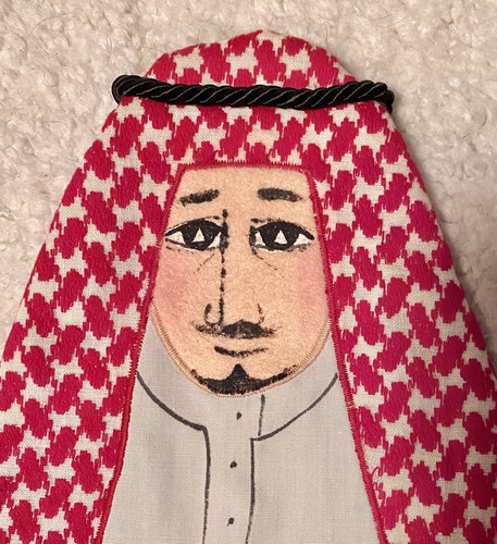 Vintage Saudi Arabia Man Woman Doll Set Pillow Handmade Traditional ...