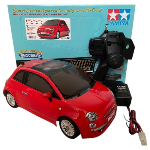 Tamiya Fiat 500 1/10 XB RC Car Red - Complete with Remote & Battery ...