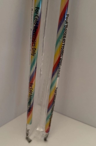 Starbucks Pride Rainbow Swirl Reusable Straws 2 New Sealed juneteenth ...