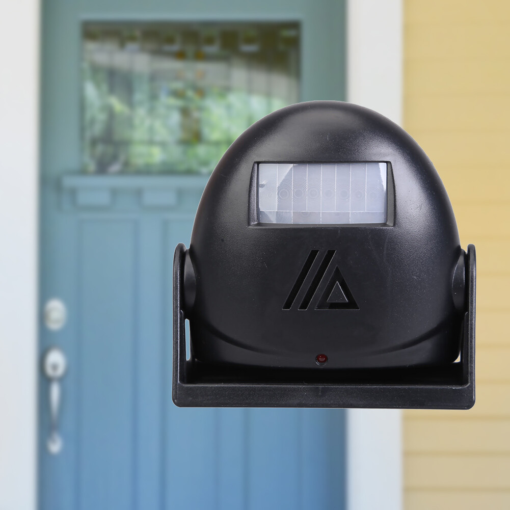 Welcome Chime Motion Sensor 10m Warning Doorbell Door Bell Alarm Black ...