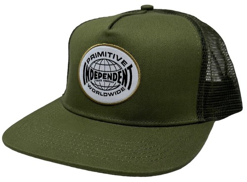 Primitive Skate Men's X Independent Skateboard Truck Global Trucker Hat ...