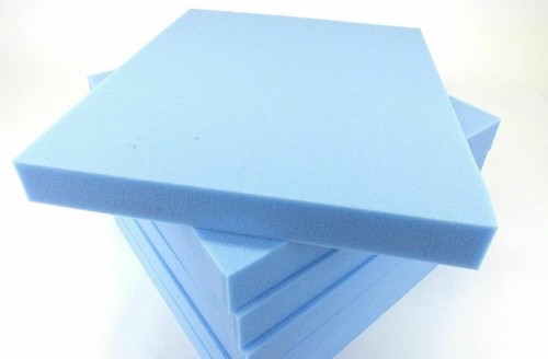 High Density BLUE Firm Foam Cut to Any size Foam Cushions Seat Pads ...