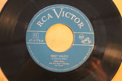 DINAH SHORE---SWEET VIOLETS (1951 TOP SONG) | eBay