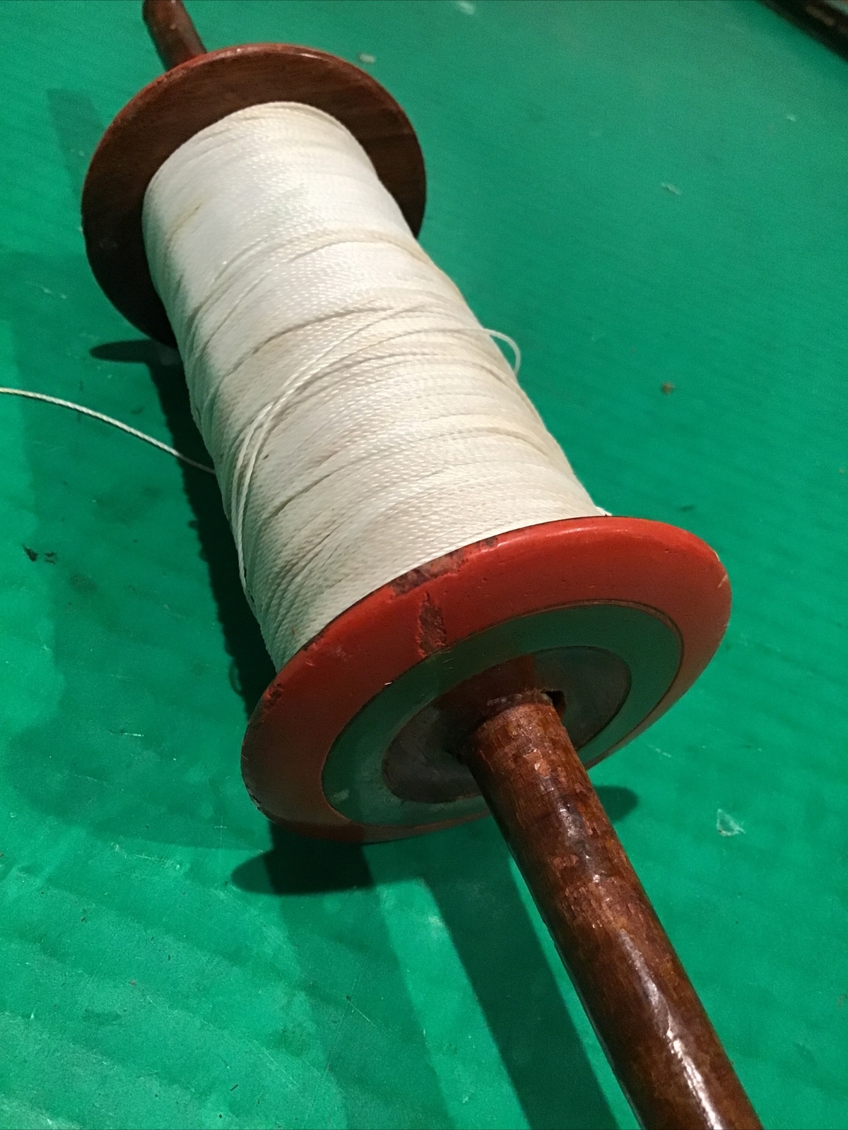 Vintage WOOD KITE SPOOL Old String Winder Flying Spindle 12” Wooden ...
