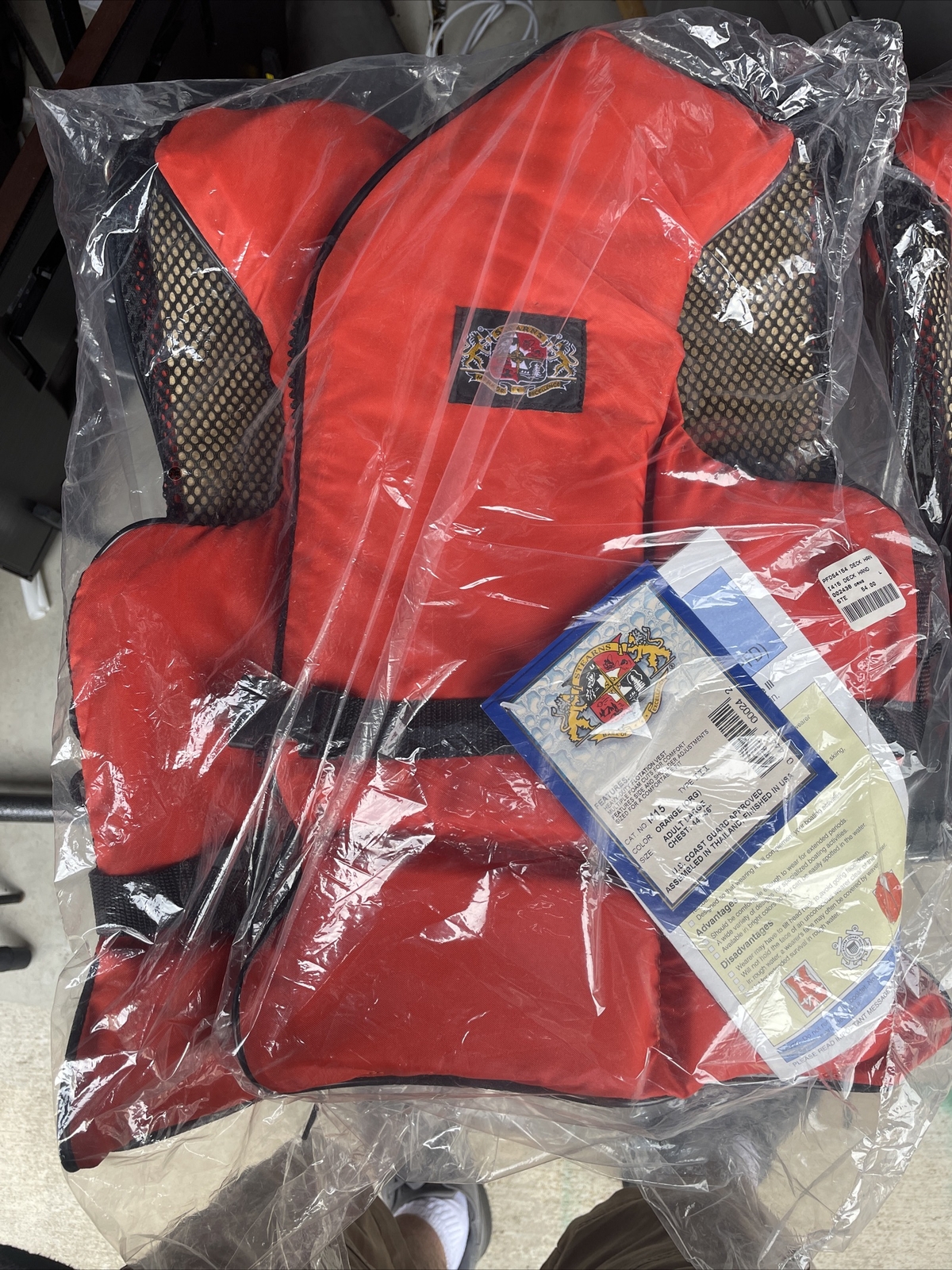 Stearns Type III PFD Flotation Vest Adult Medium Chest 44"-46"” Life ...