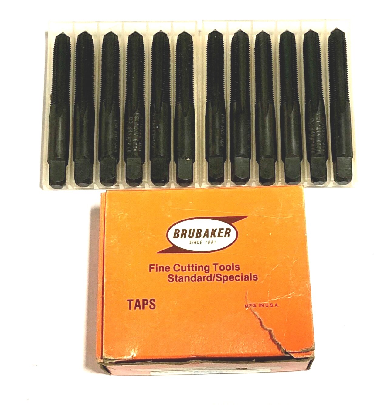 3/8-24 Hand Tap H5 Plug Taps High Speed Steel 4 Flute 12 Pack USA Made ...