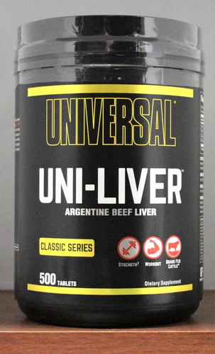 Universal Nutrition Uni-liver 500 Tablets EAA Desiccated Liver 30 Grain ...