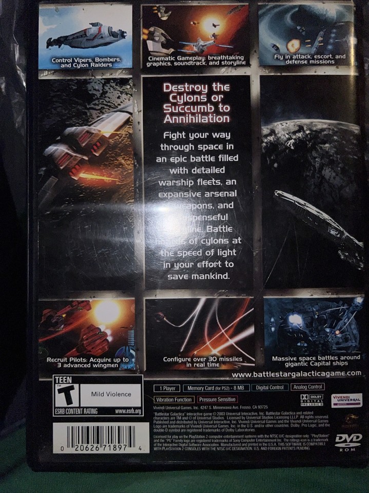 CIB Battlestar Galactica (Sony PlayStation 2 PS2, 2003) Complete ...