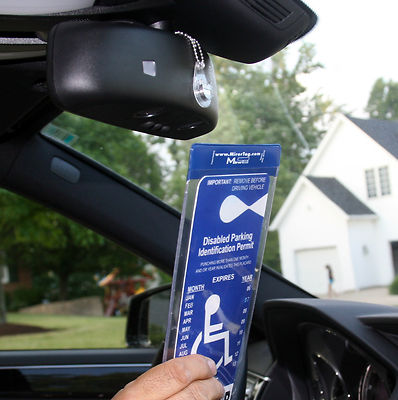 Mirortag™ Charm- Handicap Tag Holder & Protector Magnetically Attach ...